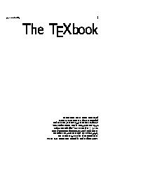 Книга "The TEXBook" - Knuth Donald скачать бесплатно